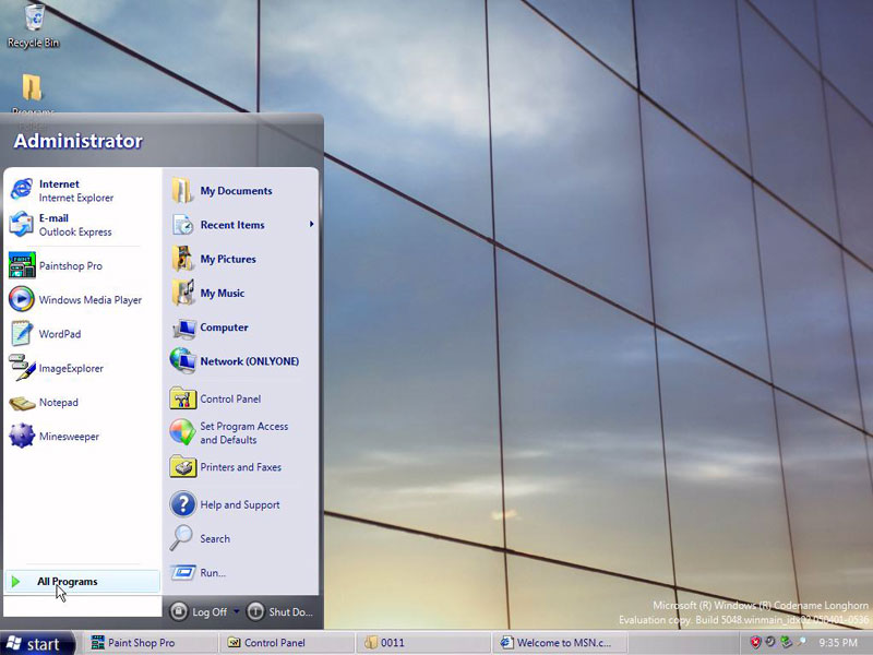 We Take Longhorn for a Test-Drive | PCWorld