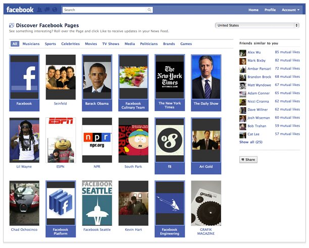 Facebook Rolls Out New Page Browser | PCWorld